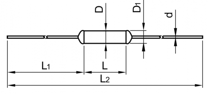 Axial Lead Micro Thermal Cutoff Fuse 2A 250V Fuse RoHS REACH Compliant