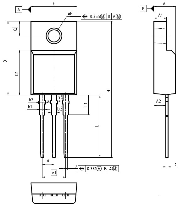 800V CoolMOS P7 Power Transistor IPA80R1K4P7 MOS tube Field effect ...