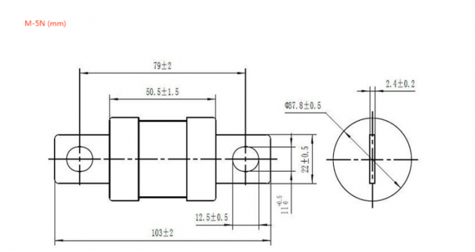 300A 315A 350A 400A 500A 500VDC Electric Vehicle Fuse for Charging Pile EV-315M-5NB