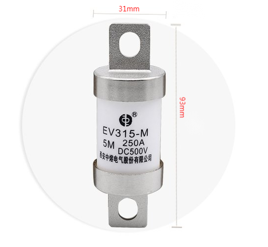 EV EVS Road Vehicle Round Tube Ceramic Automotive Fuses EV315M-5M Energy fuse auto fuse