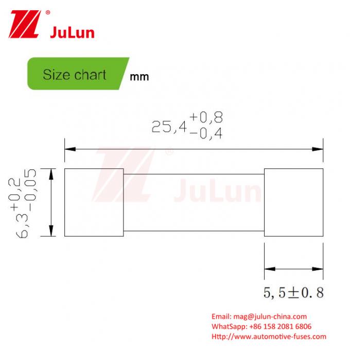 ASTA BS1362 SS167 Compliant Ceramic Automotive Fuses With Flat Head ...