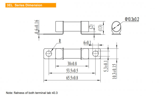 Ceramic Bolted EV Fuses 750V Breaking Capacity Mechanical Shock 25A 30A ...