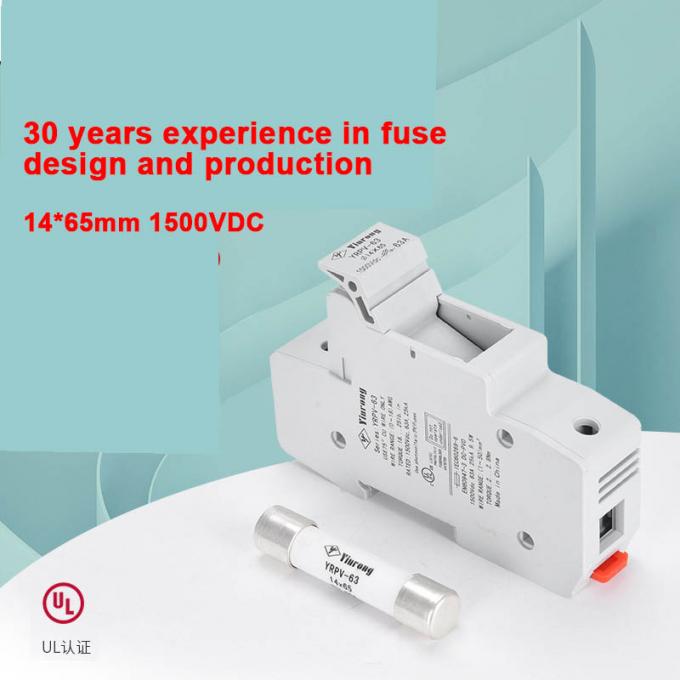 High Voltage Solar Fuse 10A~63A For Solar Photovoltaic Inverter 500vdc ...