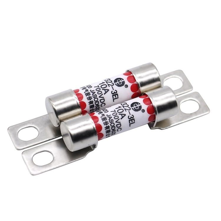 Electric Vehicle Fuse EV322 3EL 10A 16A 20A 25A 32A 700VDC EV Bolted Type Round Tube Fuses For ...