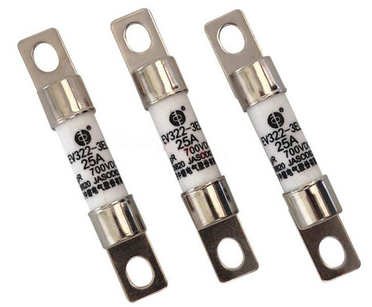 Electric Vehicle Fuse EV322 3EL 25A 700VDCCeramic Fuse EV Bolted Type Round Tube Fuses For Vehic ...