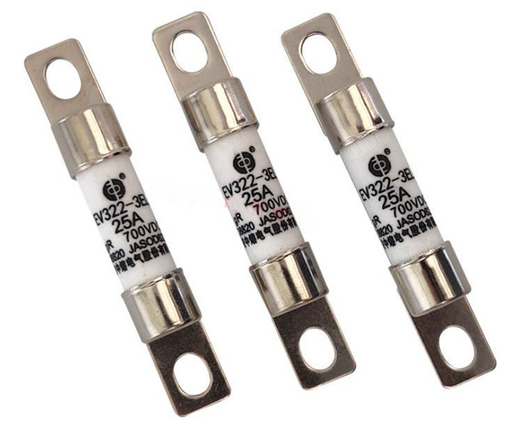 Electric Vehicle Fuse EV322 3EL 25A 700VDCCeramic Fuse EV Bolted Type Round Tube Fuses For Vehic ...