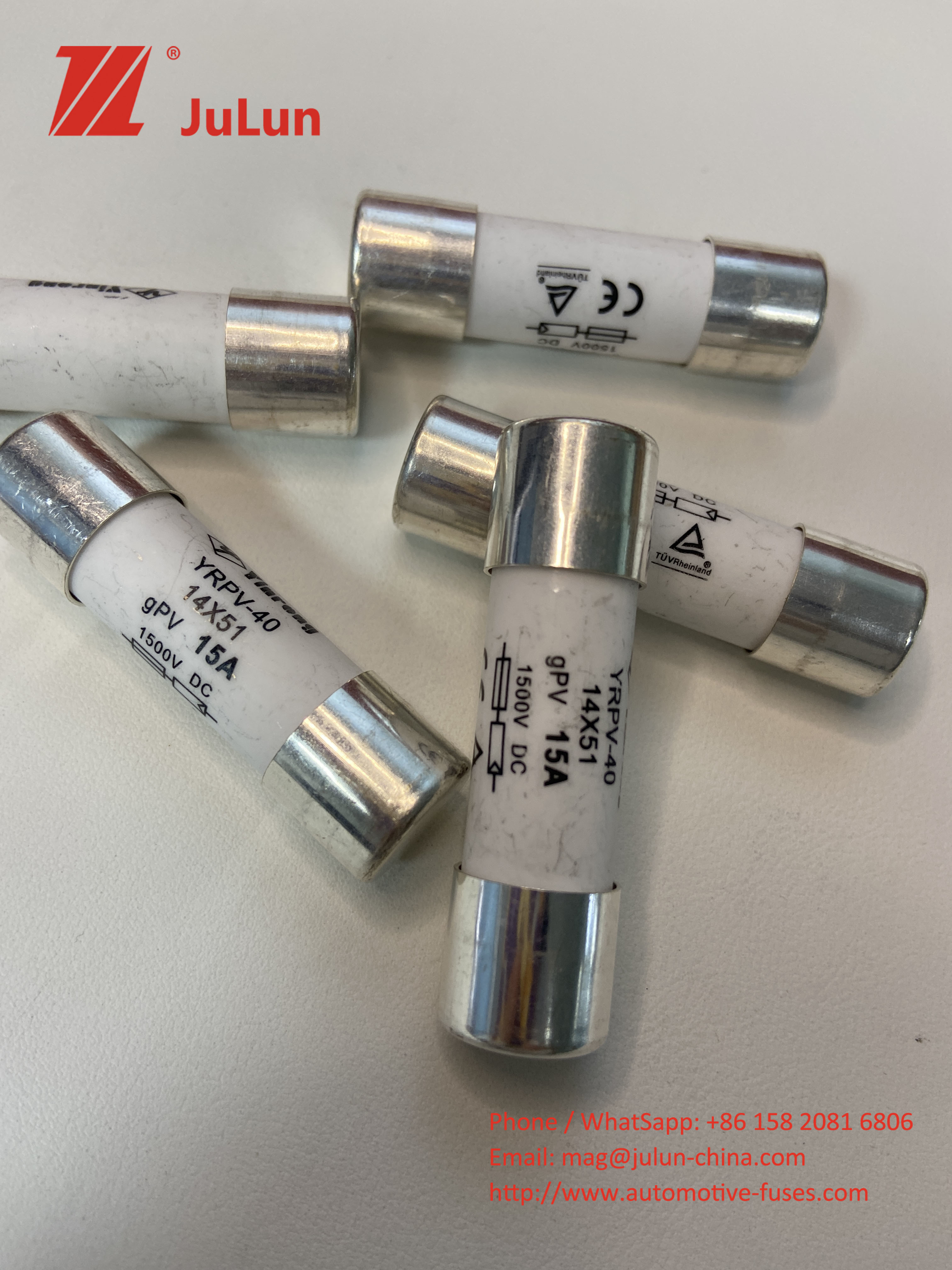 25A Solar PV Ceramic Photovoltaic Fuse Bus Box 1500VDC