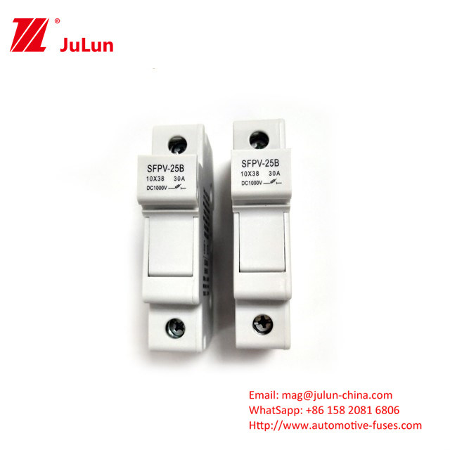 Cylindrical Shape Solar PV Fuse 1000VDC With 30kA Breaking Capacity And ...