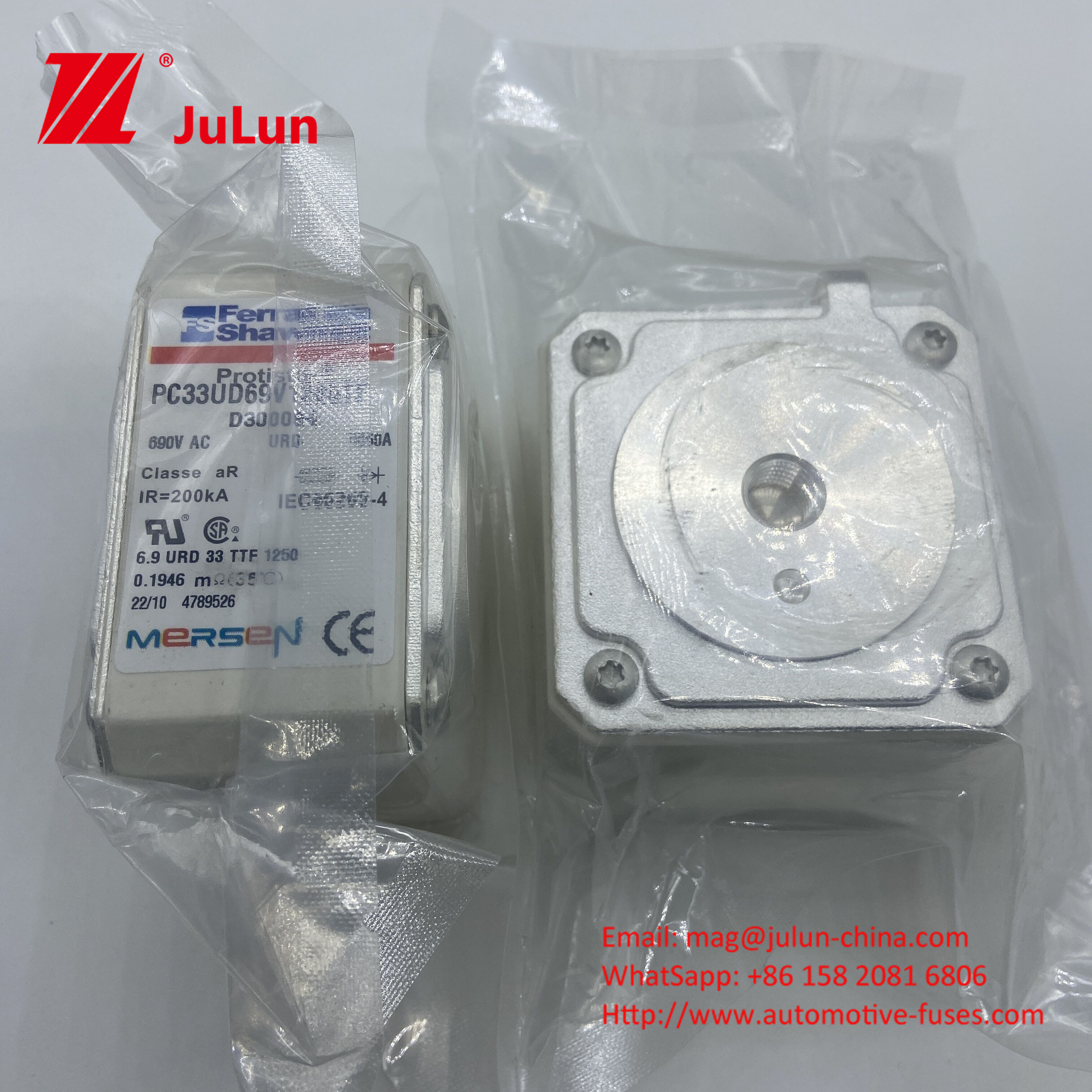 PC33UD69V1250TF 1250AC 690V Eramic Car Fuses For Small Volume And Dc ...