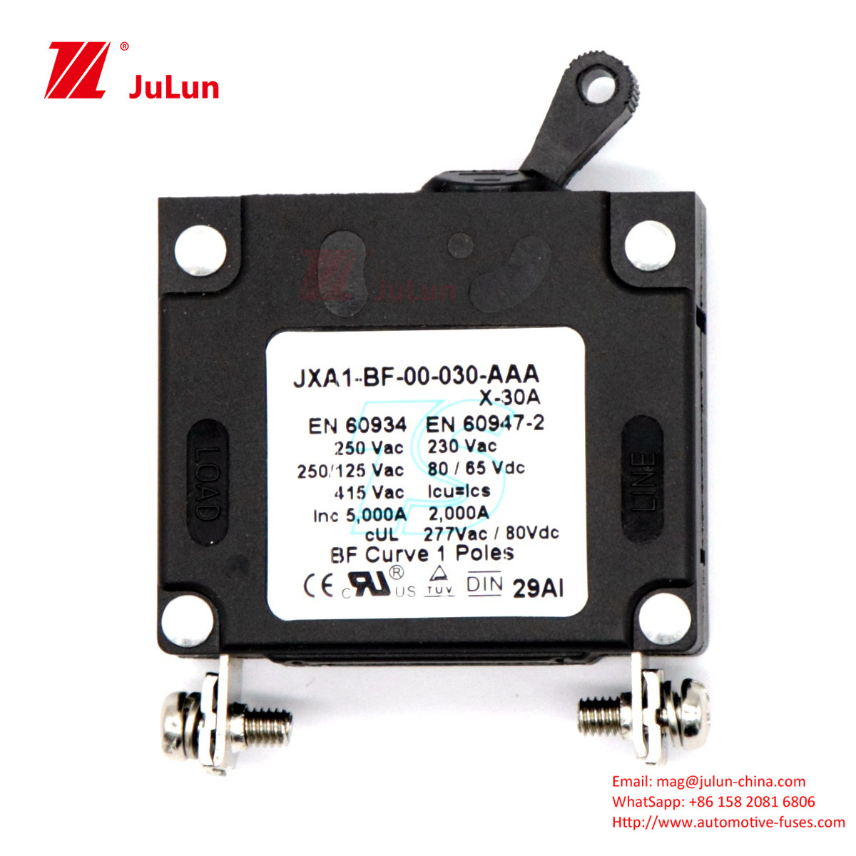 Overload Circuit Breaker Protector Toggle Reset 25A 30A 40A Current AC ...
