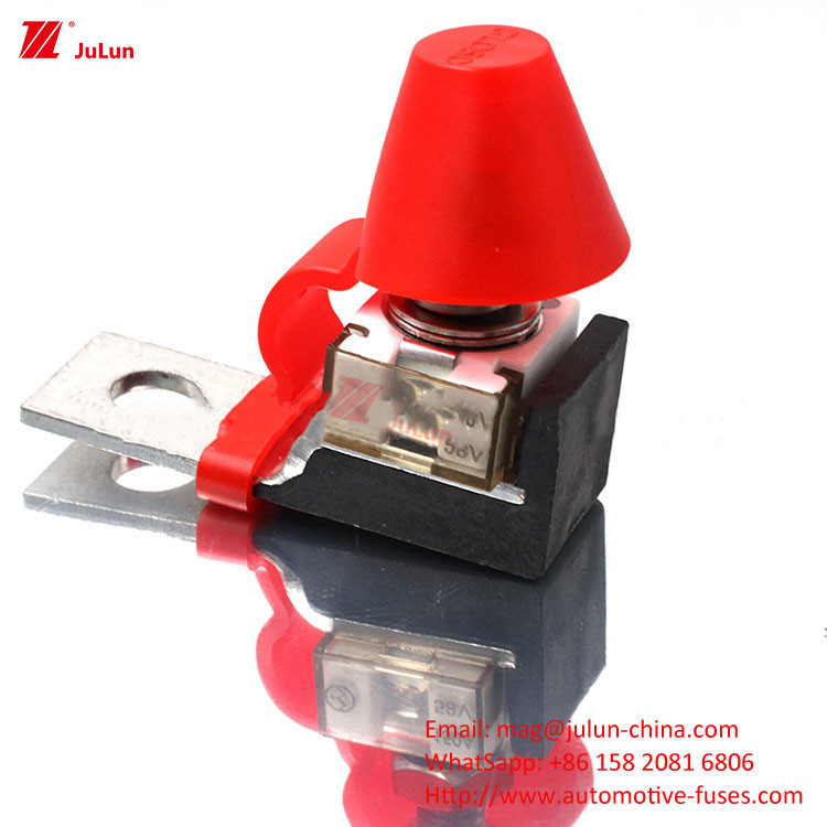 blown Seat New energy electric vehicle battery fuse holder 58V 50A-300A ...