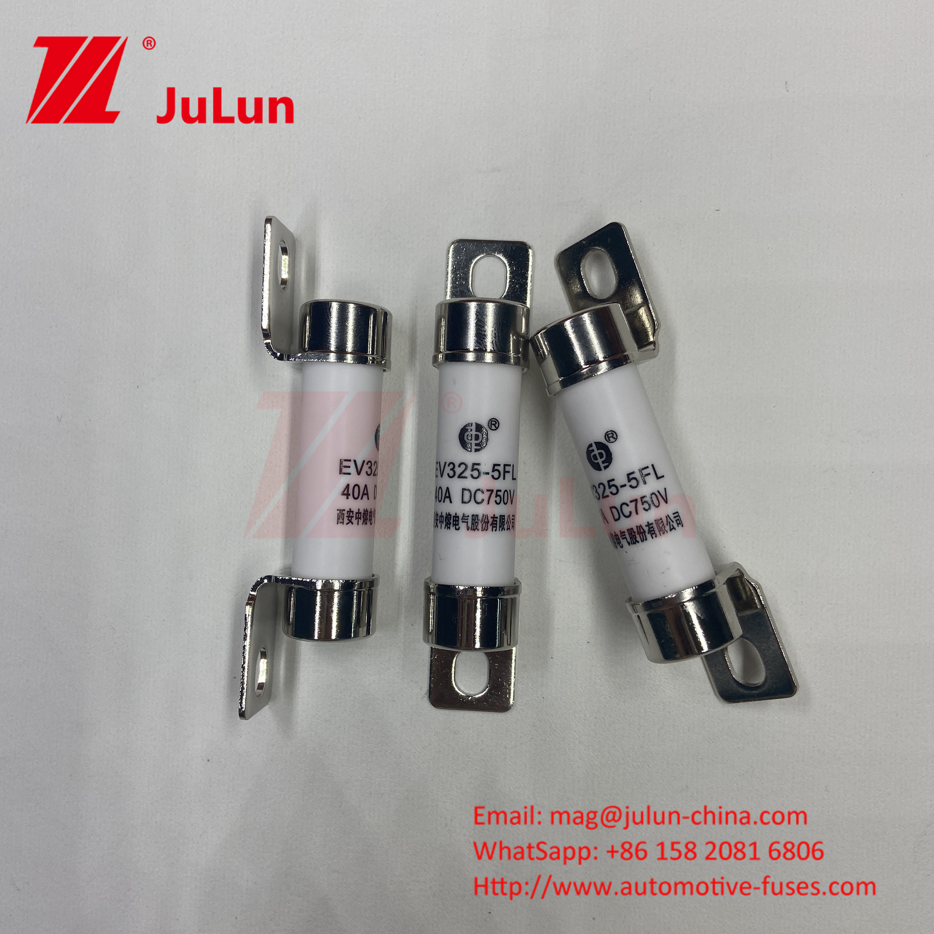 Automotive Ceramic Bolt Mounted FusesEv325 Fuse Bolt Mounting 10A 15A 40A 50A 750VDC