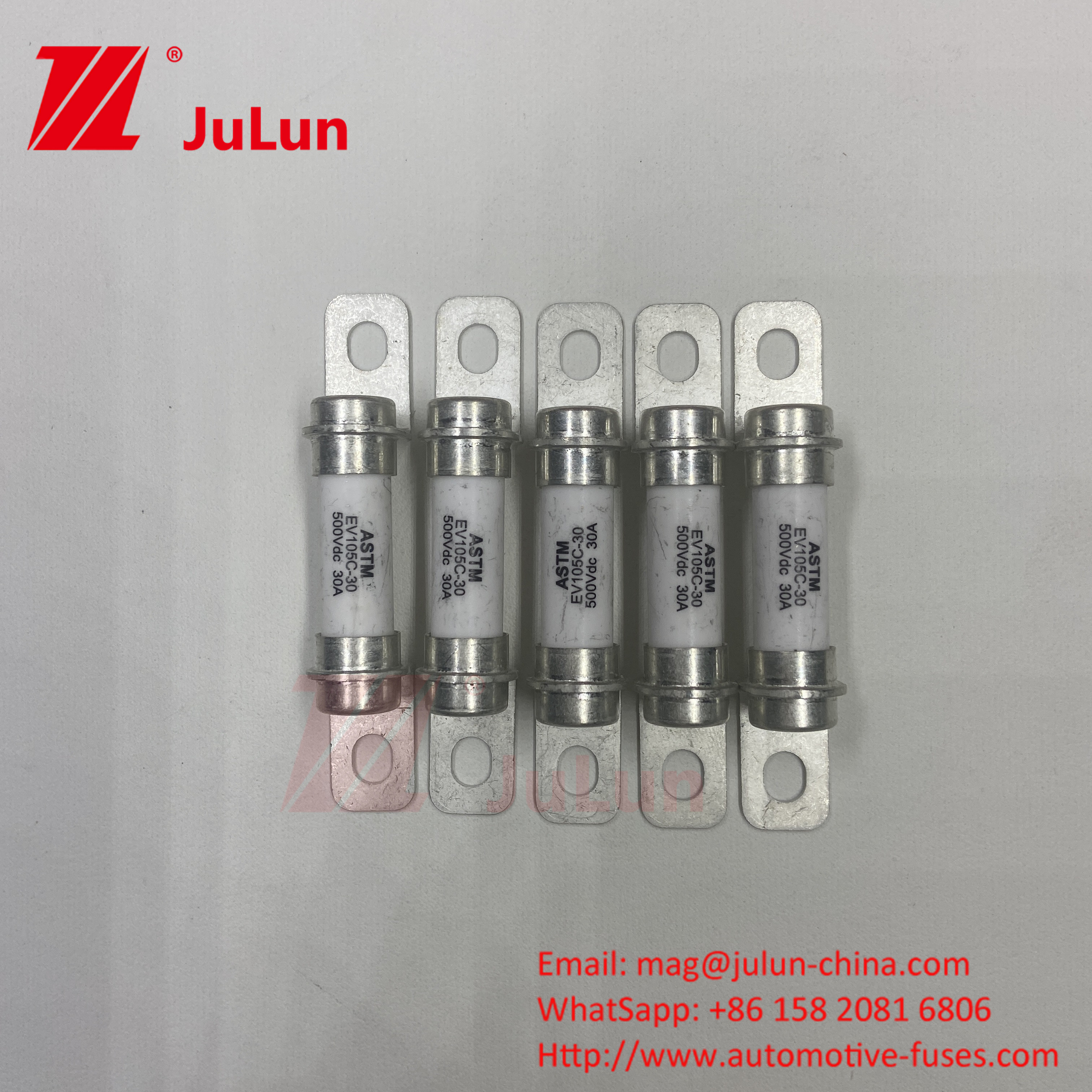 Electric Vehicle Frequency Conversion Controller Bolted Fast Fuse 500VDC 5A 15A 30A 40A 10A 20A