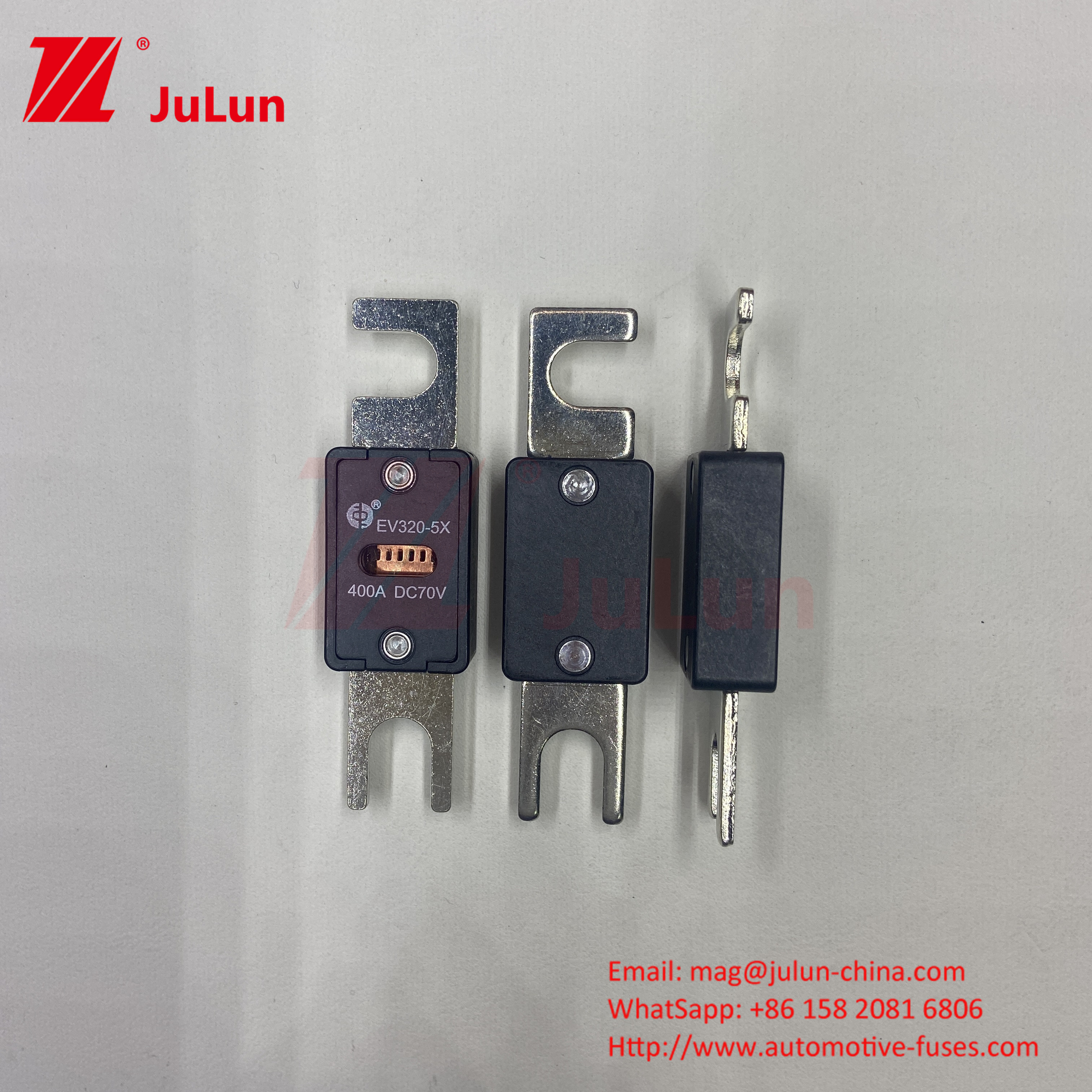Black Ceramic Voltage EV320-5X-200A-N EV Fuse for Electric Vehicle AC DC Fuse Box M6 M8