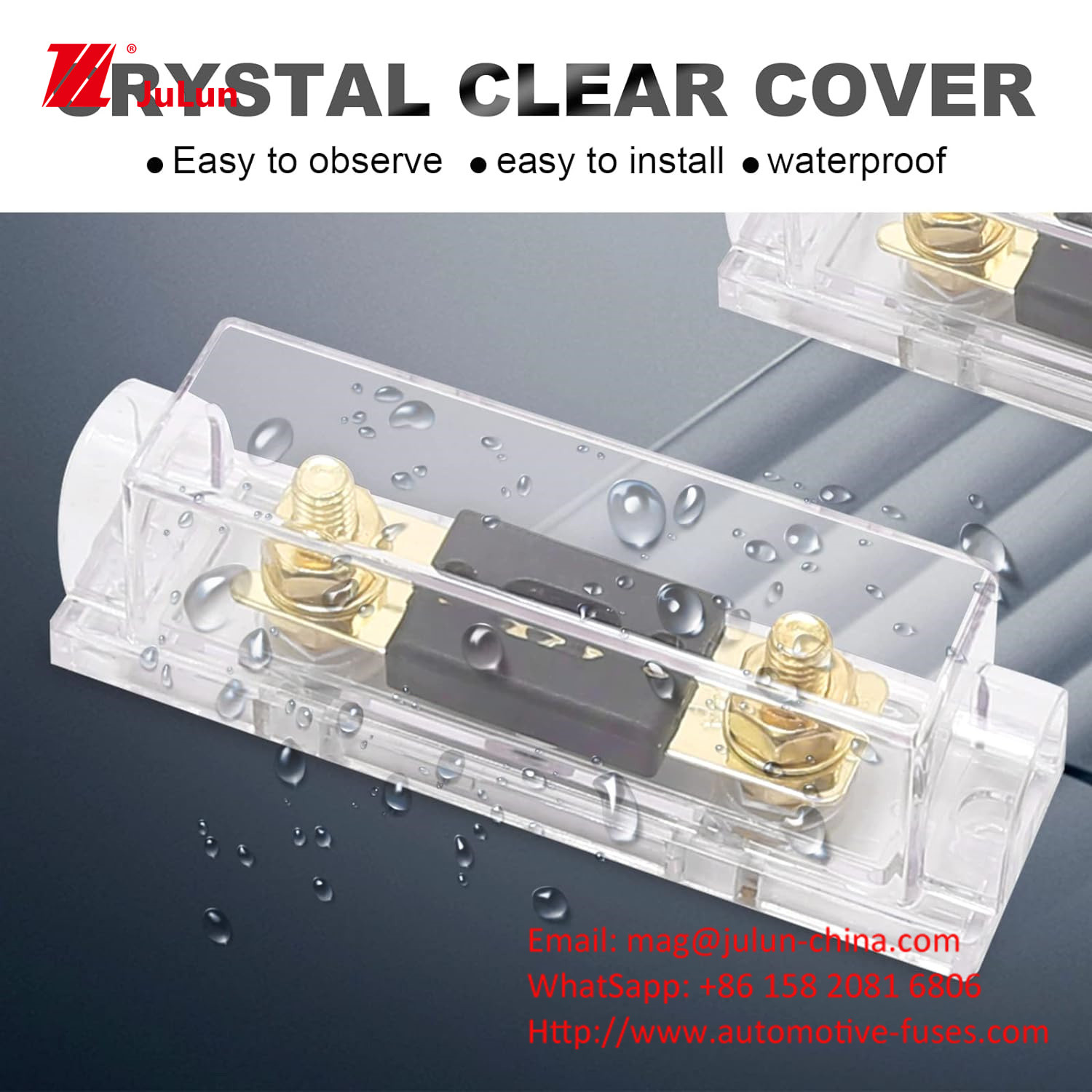 24VDC Screw Mount Panel Mount Fuse Holder