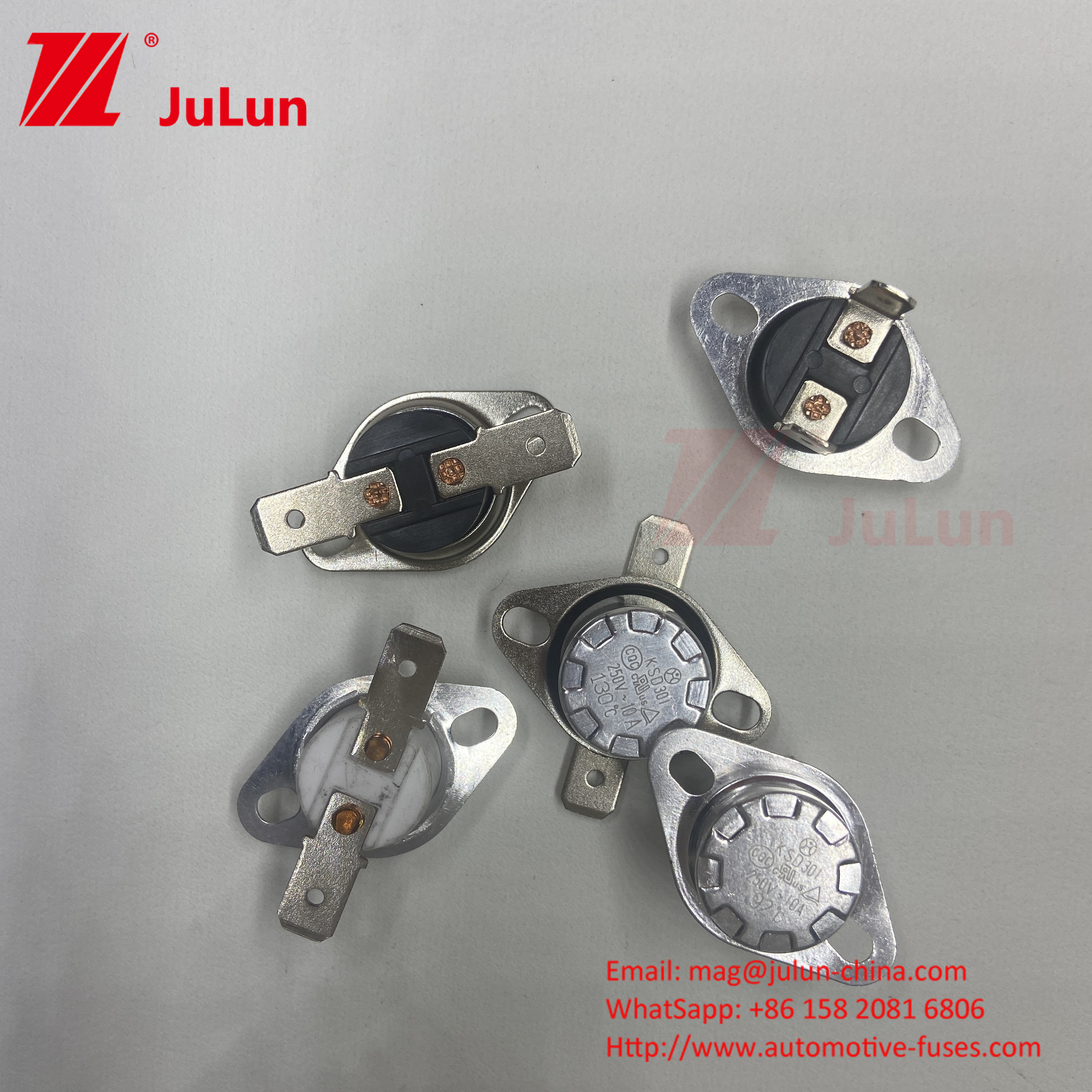 Copper Head Thermistor KSD301 Temperaturer With ±5 Degree Temperature ...