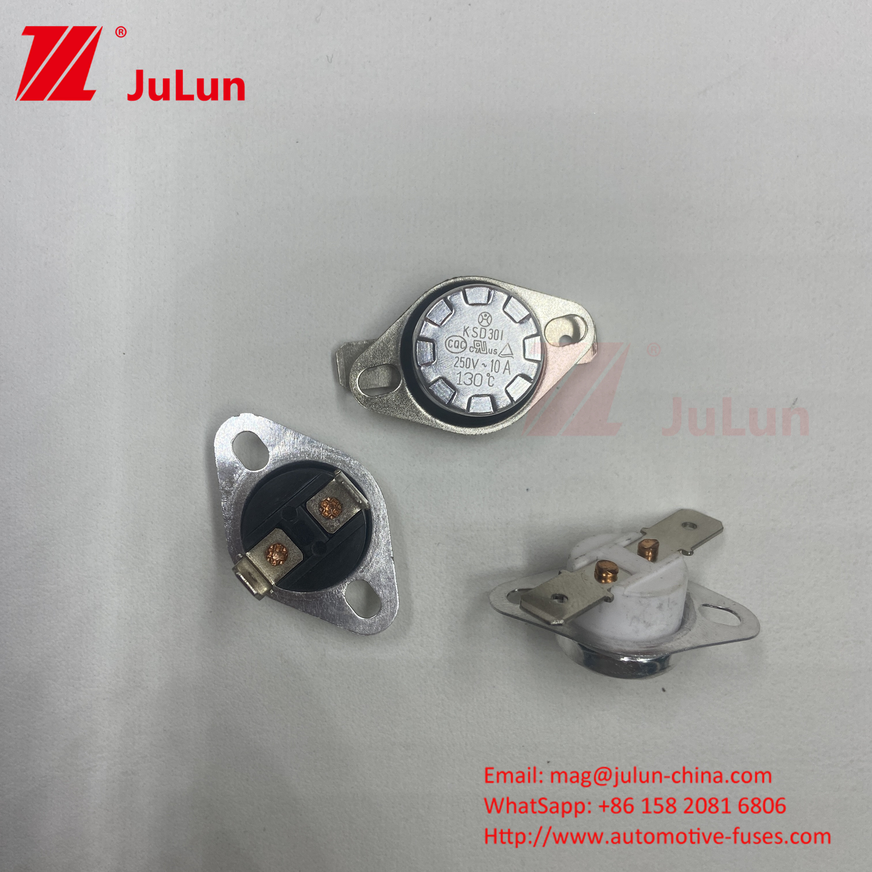 Snap Action KSD301 Temperature Switch / Bimetal Disc Thermostat For ...