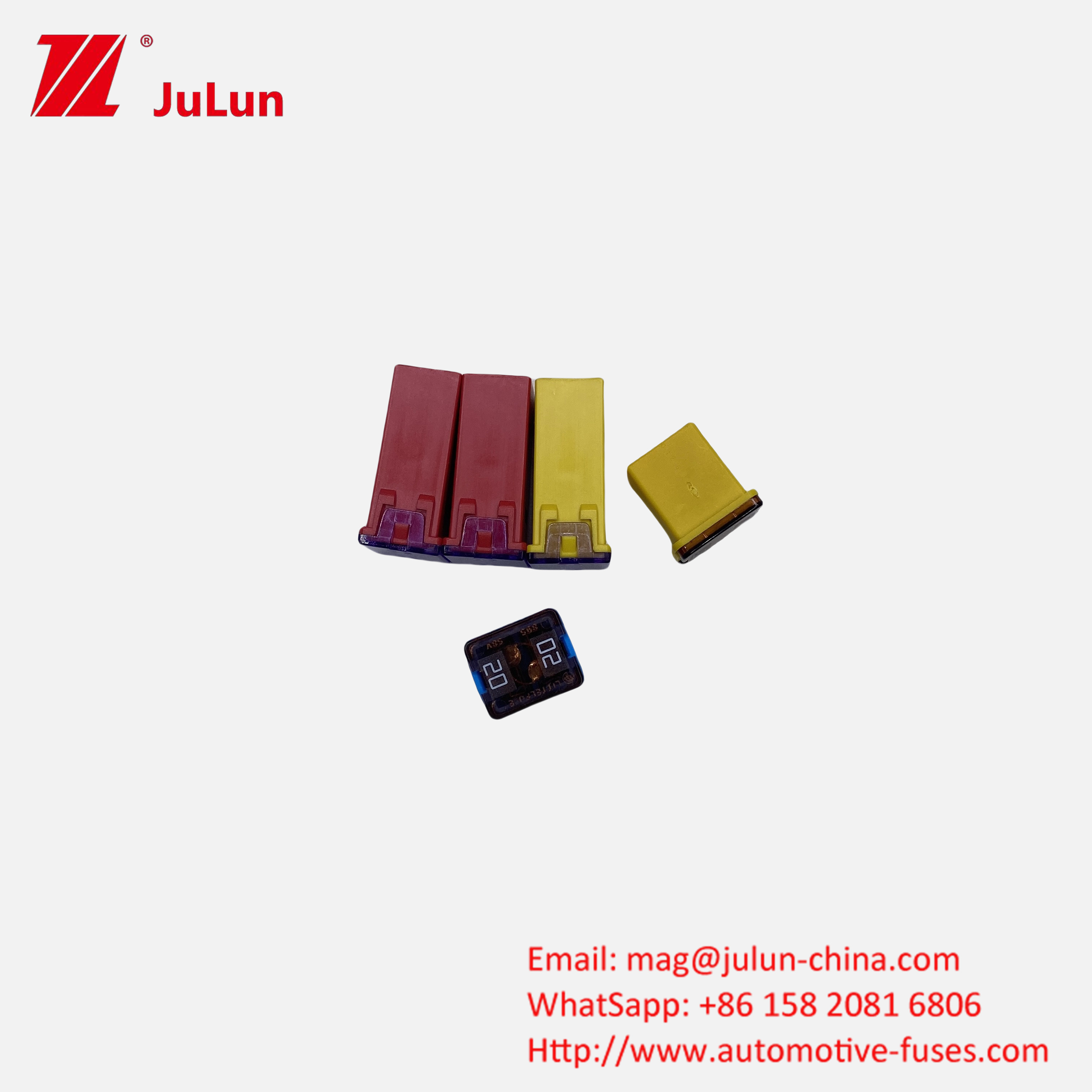 58V OEM Rated EV Blade Jcase 20 25 30 40 50 60Amp Auto Fuse Link Square ...