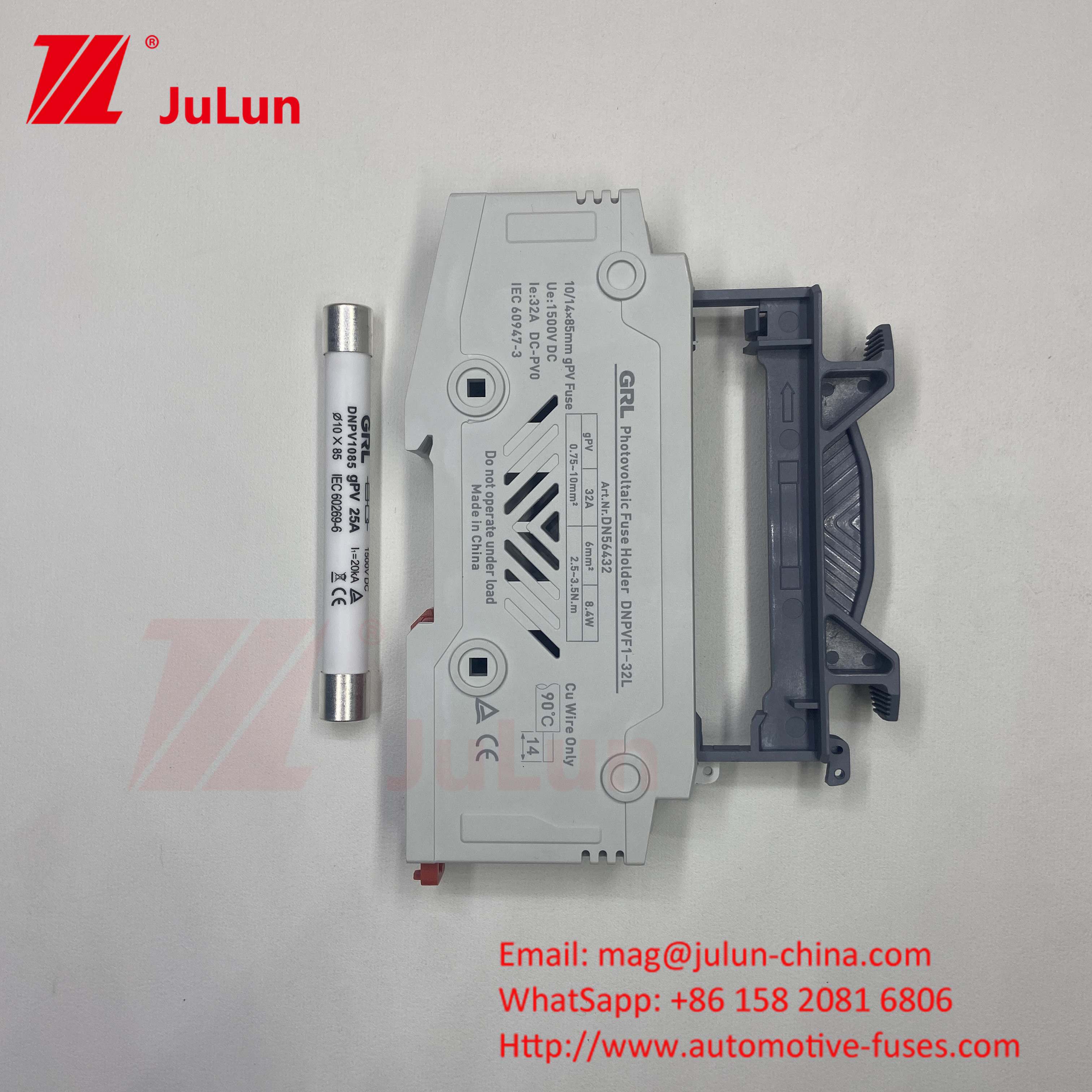 1000VDC 15A Solar Photovoltaic Inverter Fuse For Solar PV Power Application