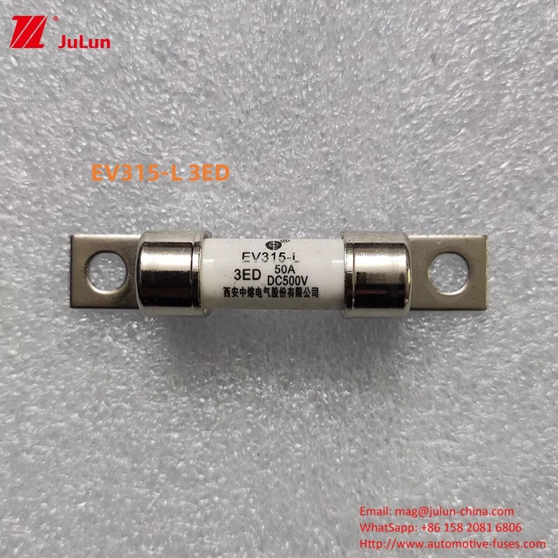 DC500V Electric Vehicle EV Fuse Protection for Electric Vehicles Models EV315-L 3E 10A-60A