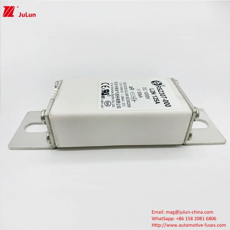 DC1000V Medium Fusing Electric Vehicle Fuse with 25KA Breaking Capacity