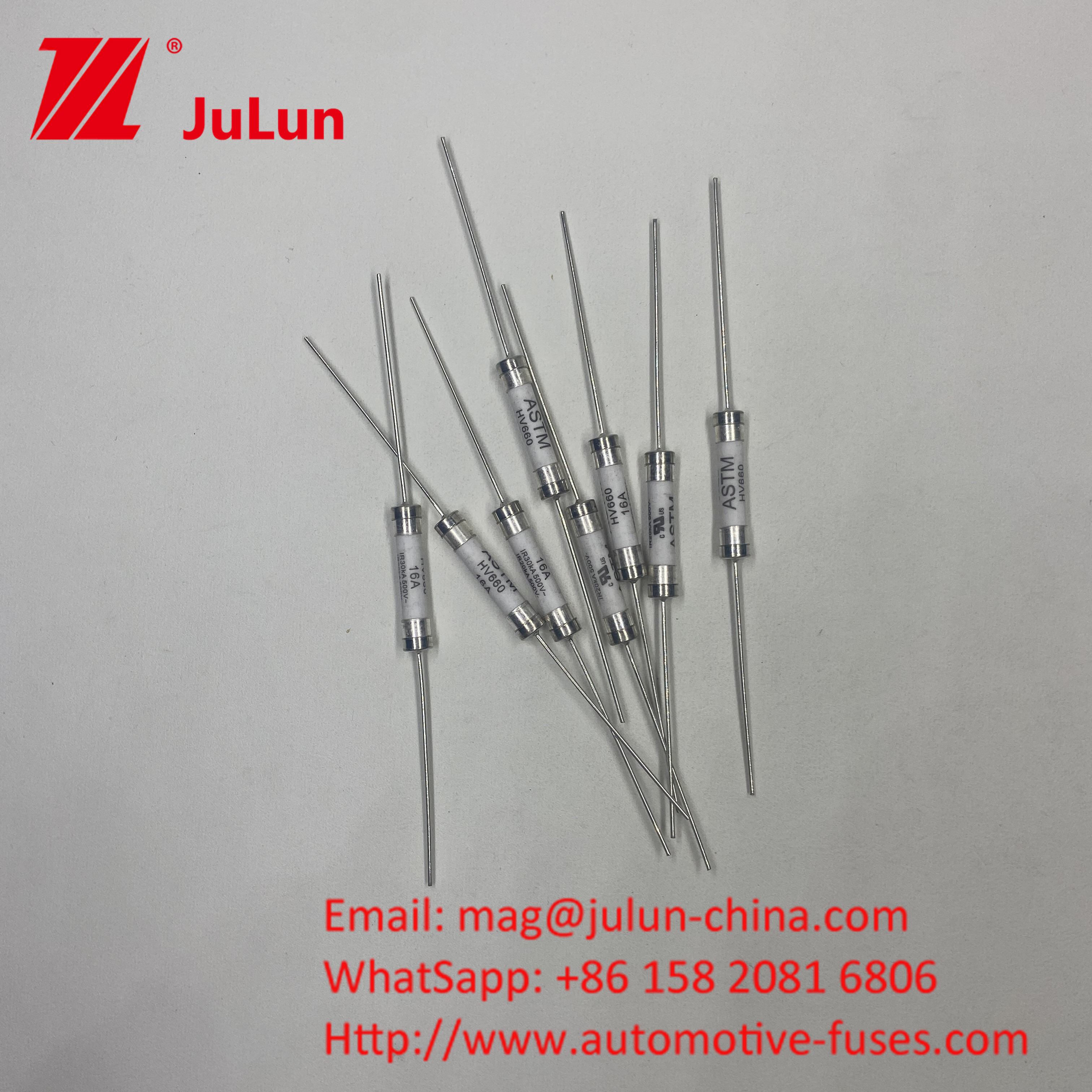30A 500VDC 30KA Ceramic HV660 ASTM Car Fuses For PCB Hole Or Clamp ...