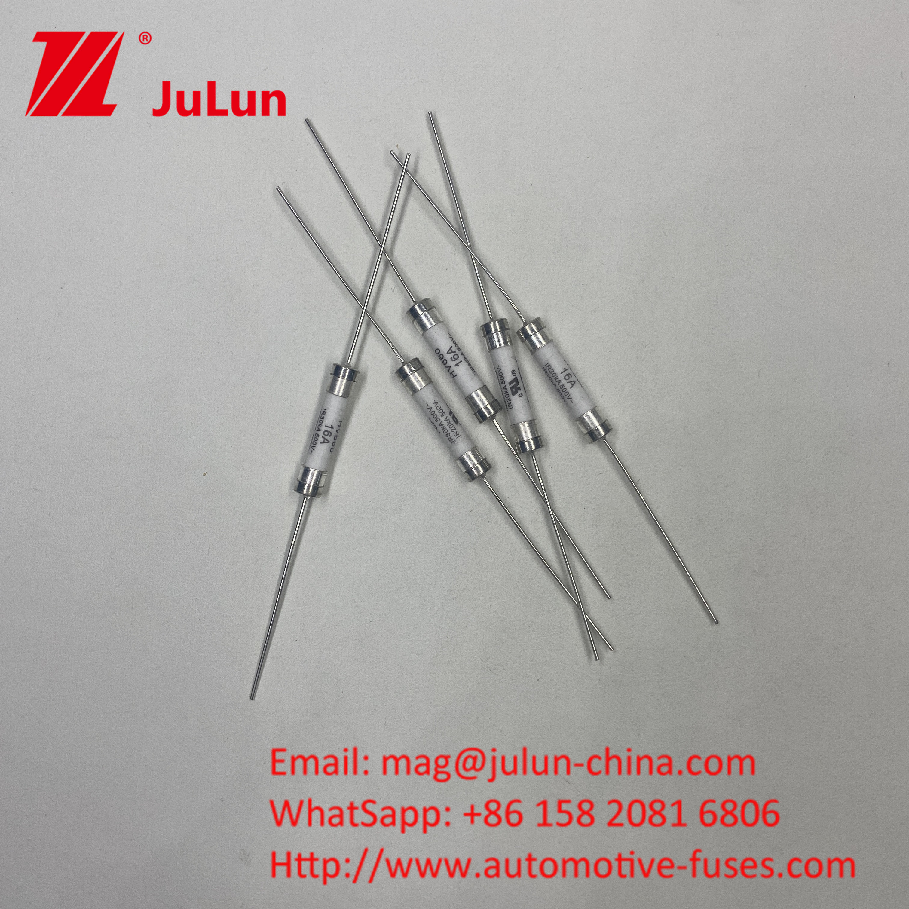 HV660 25A 500VDC 30KA Ceramic Car Fuses For Electrical Circuit Protection