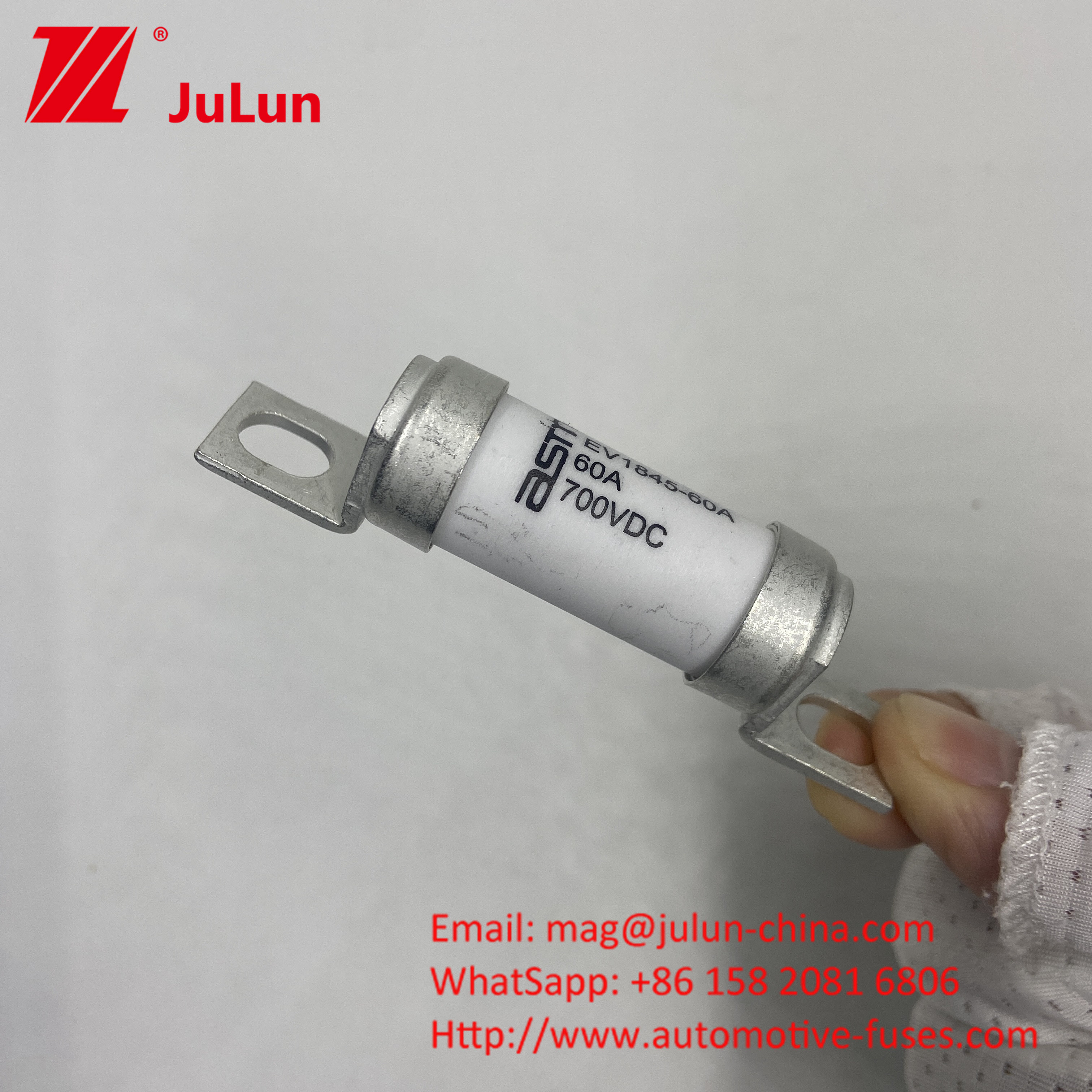 Electric Vehicle Fuse EV1845 15A 700VDC ASMT with Screw Terminals for 80A-150A Current