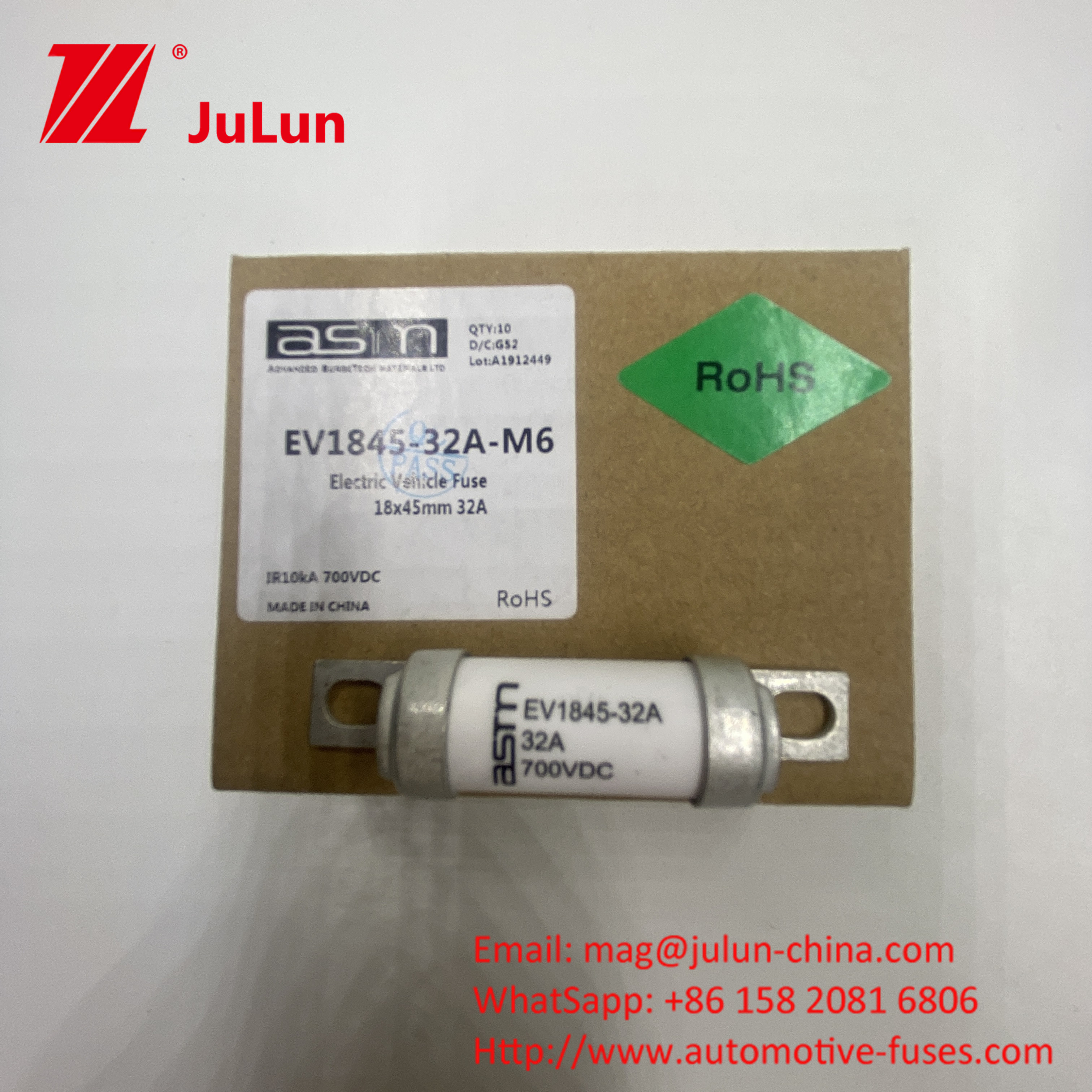 32A 700VDC EV Charger Adapter Fuse With Fuse Protection EV1845 ASMT