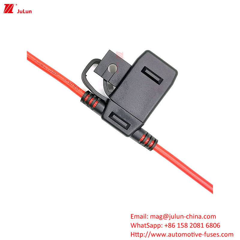 High Stability Electric Vehicle Fuse Holder 32V 25A-100A PVC Flame ...
