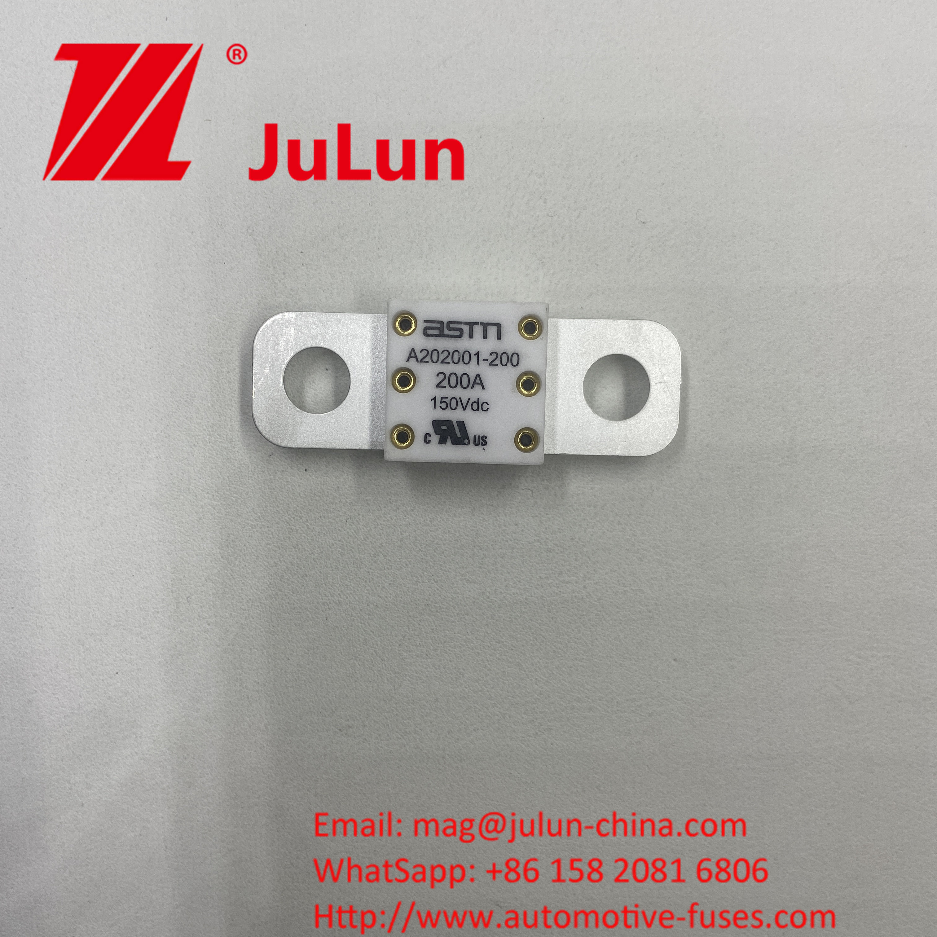 Ceramic Car Fuses for EV Traction System Recommended A202001-350A 125VDC