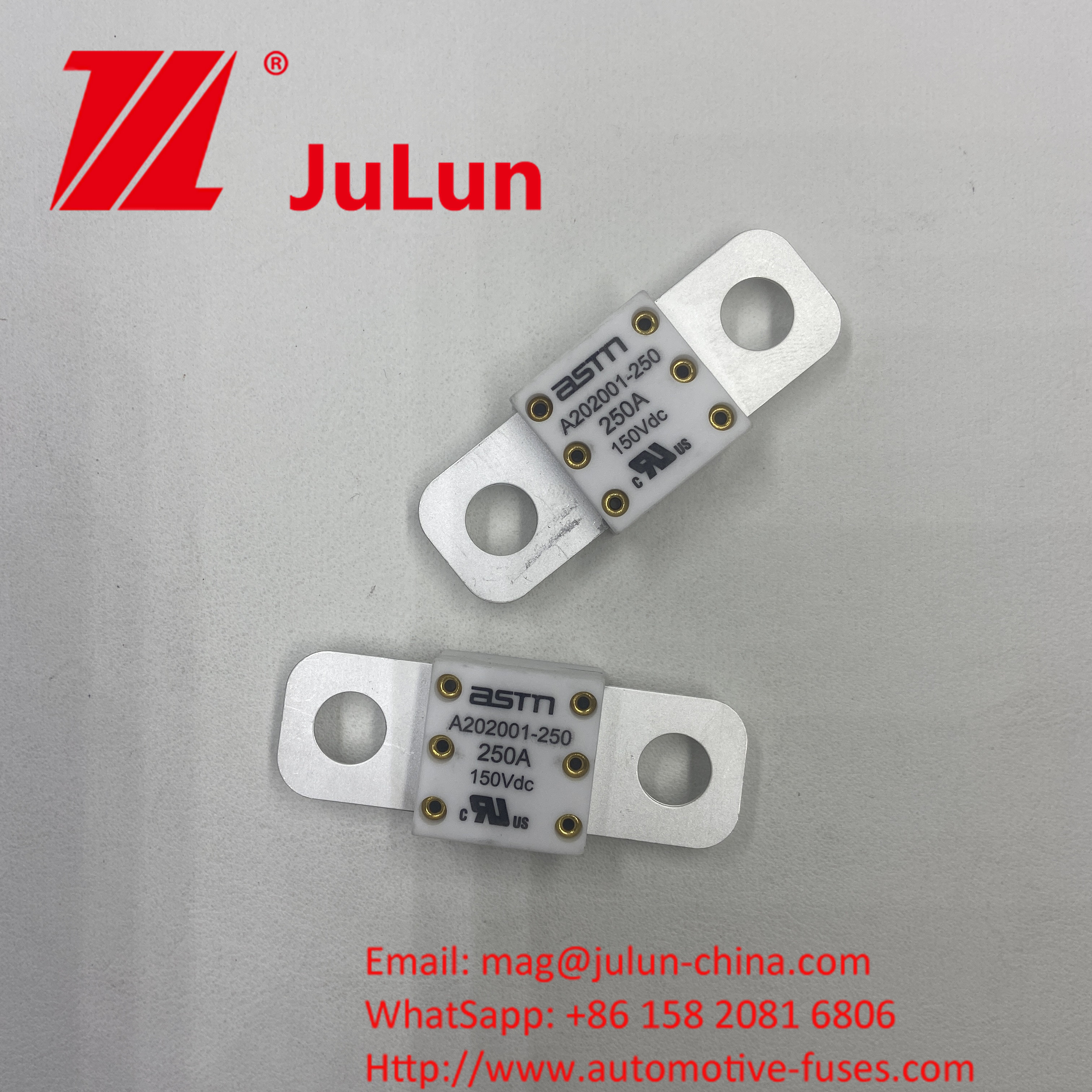 300A 150VDC A202001 SCREW BOLT Mounting Method Easy to Install 20*55mm Ceramic Automotive Fuses ...