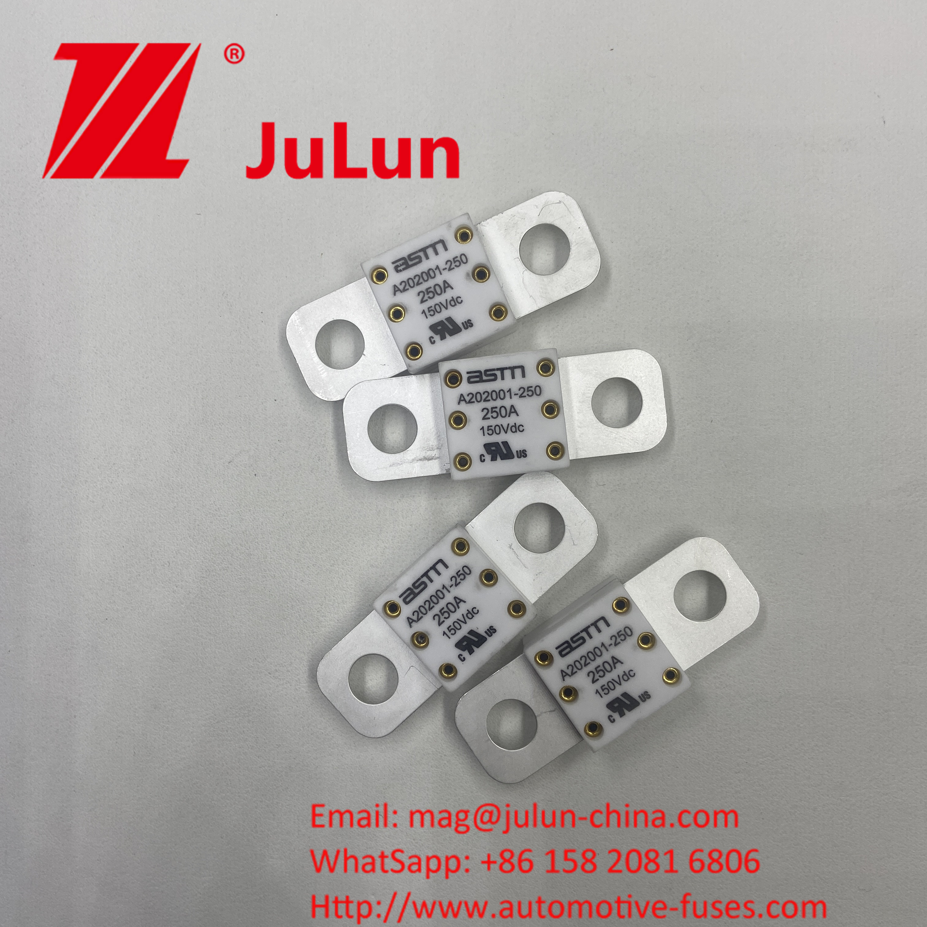 Ceramic Automotive ASTM Fuses for EV Traction System Electrical Characteristics A202001 100A 150VDC