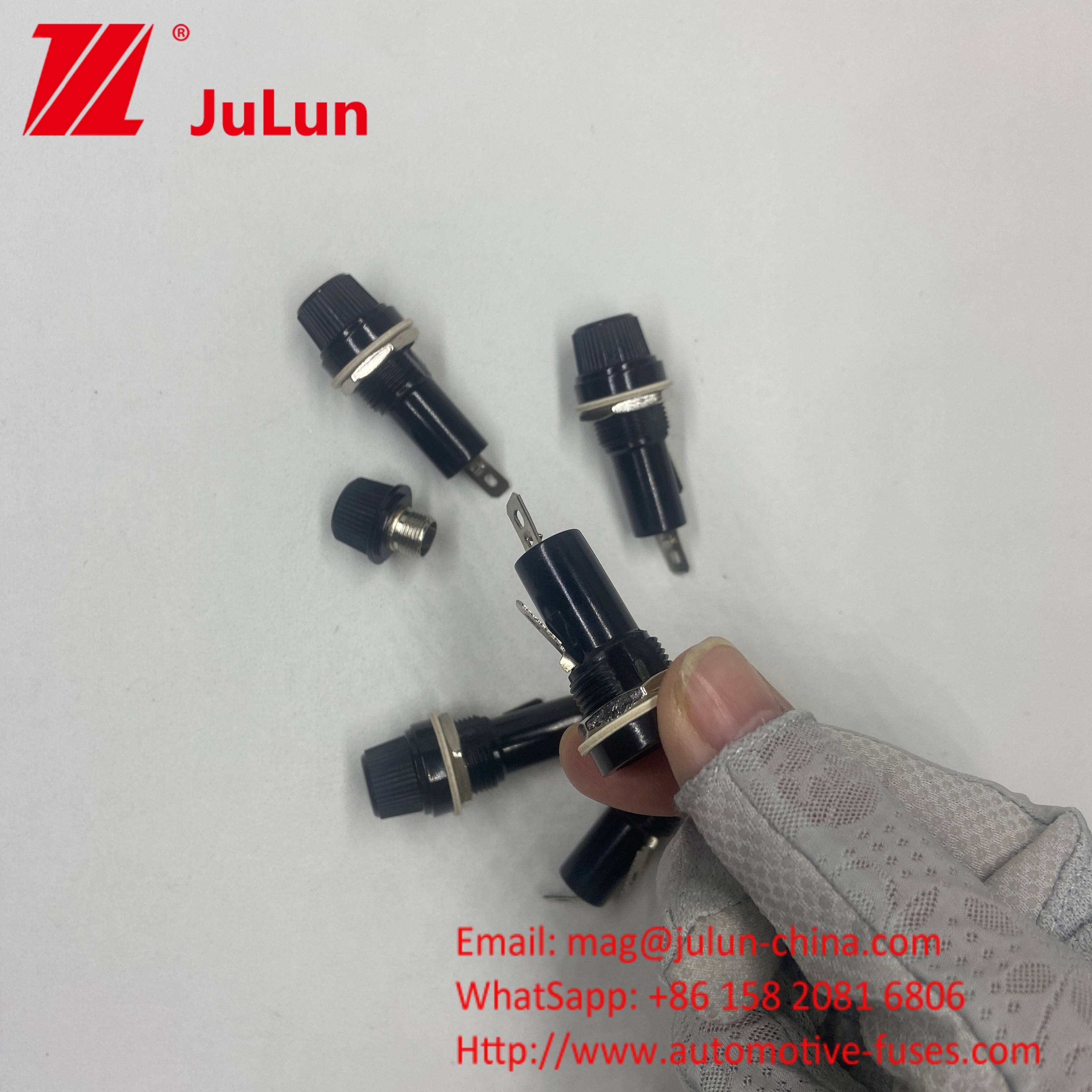 10A 250V AC 6*30 Bakelite Mini Fuse Holder Banana Plug Socket