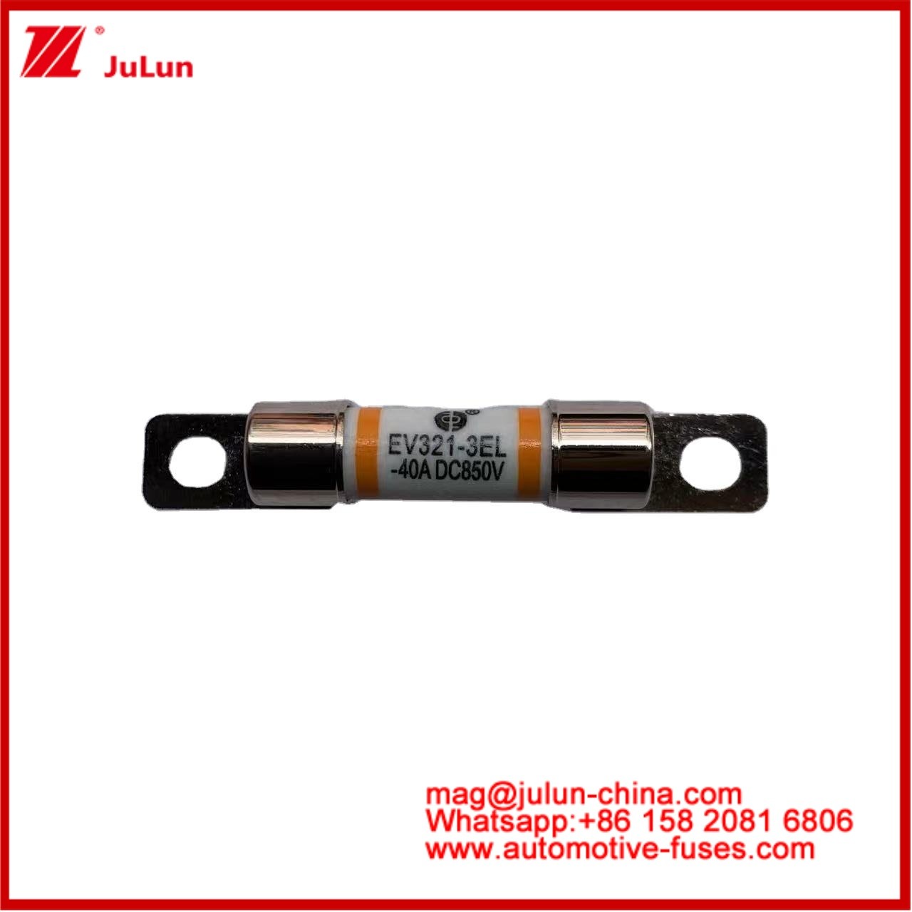 Electric Light Truck Heavy Truck 40A 850VDC Fuse EV321-3EL For Energy Vehicle Installation