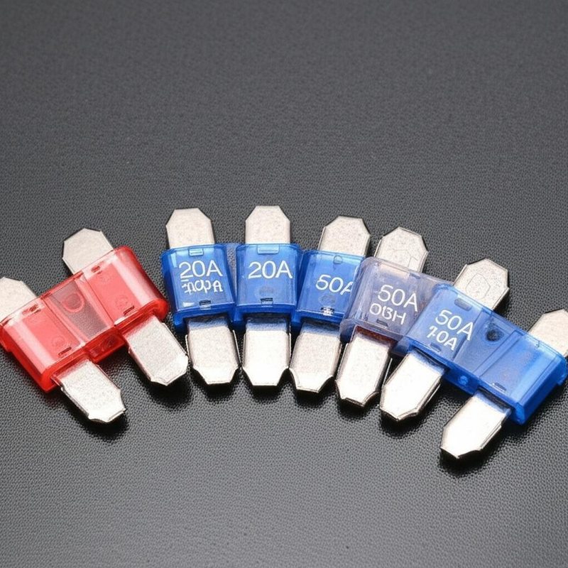 20A-500A Auto-Blade Fuses for Automotive Circuit Protection